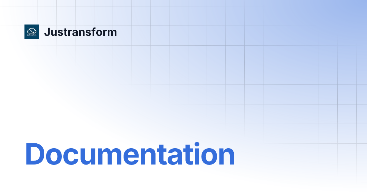 Documentation | Justransform
